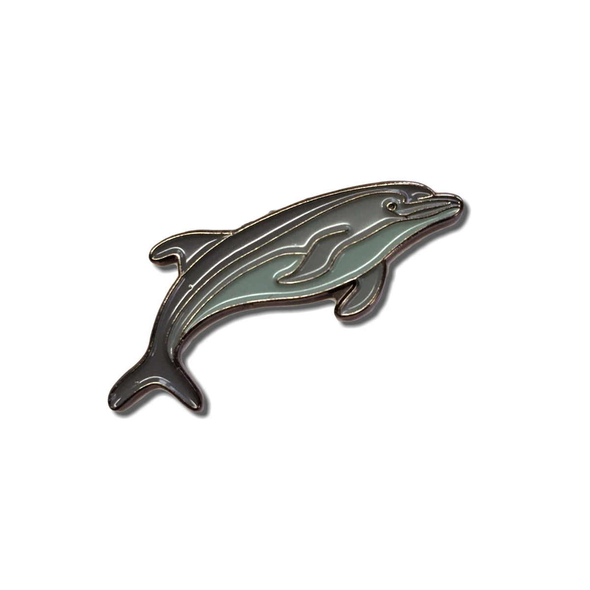 High Quality Metal & Enamel Dolphin Pin Badge with Secure Locking Back ...