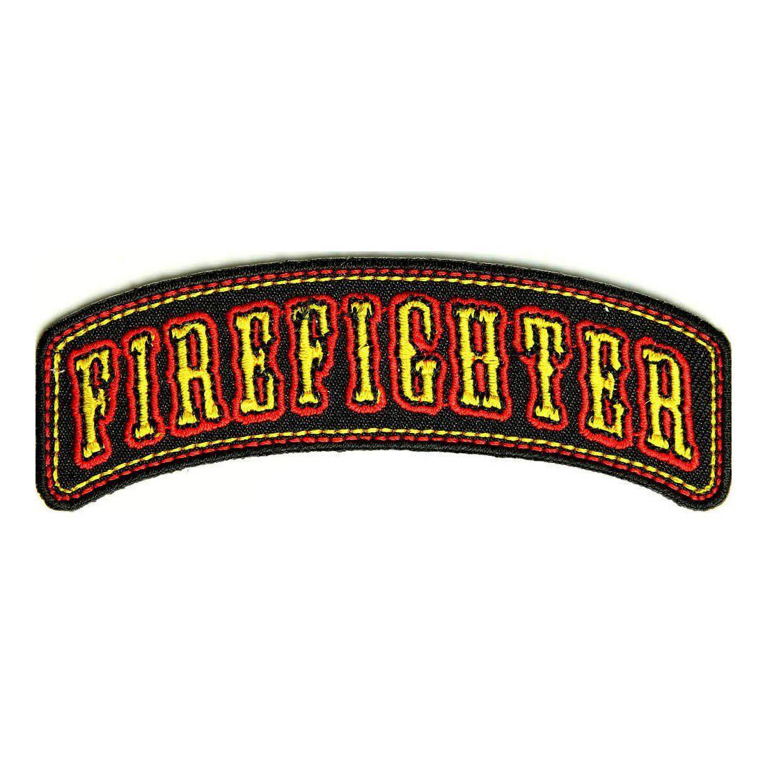Embroidered Firefighter Rocker Iron on Sew on Patch – PATCHERS