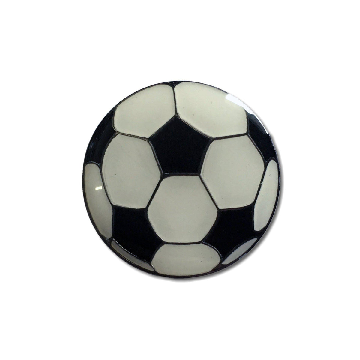 Quality Metal & Enamel Football Pin Badge with Secure Locking Back ...