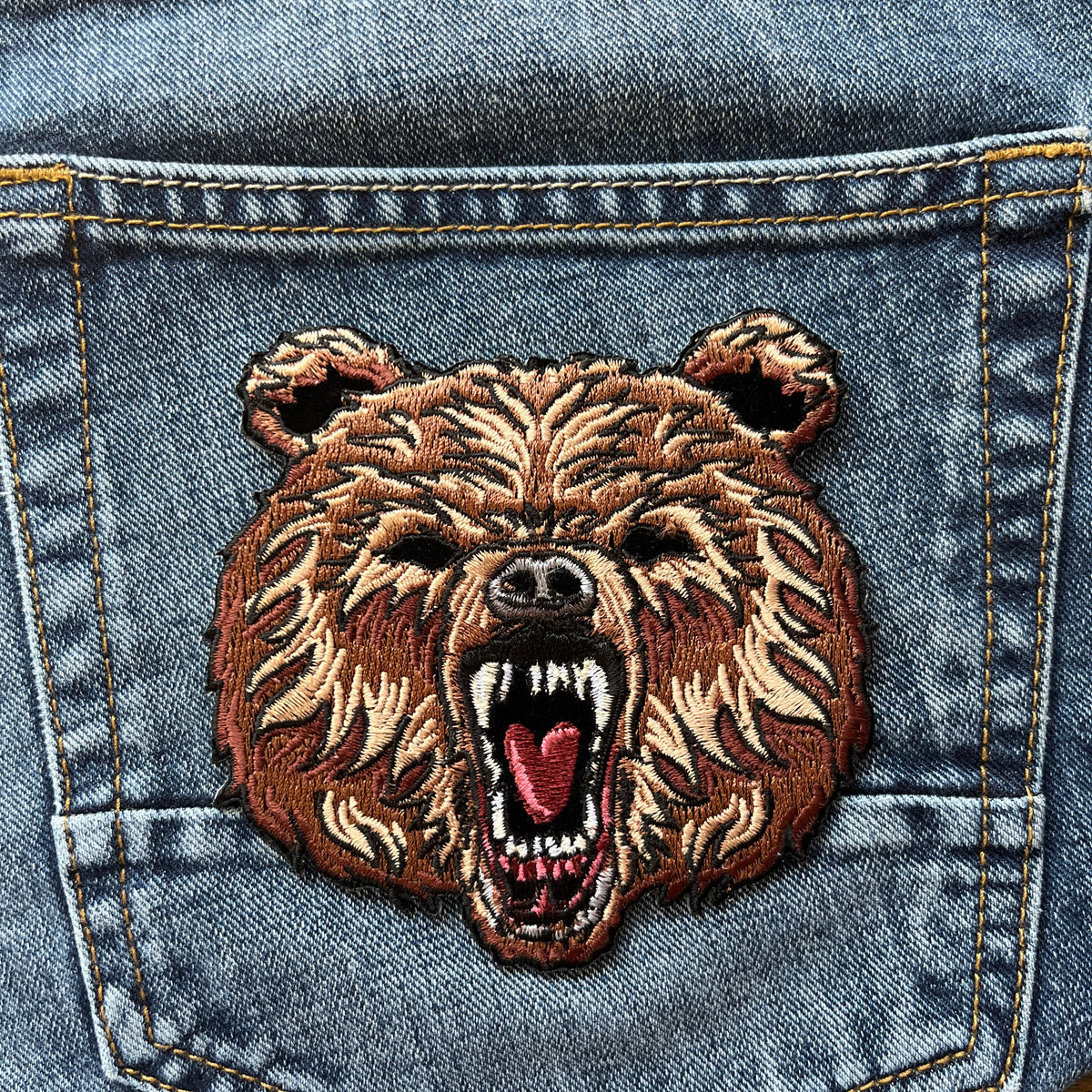 Embroidered Furry Bear Iron on Sew on Patch – PATCHERS