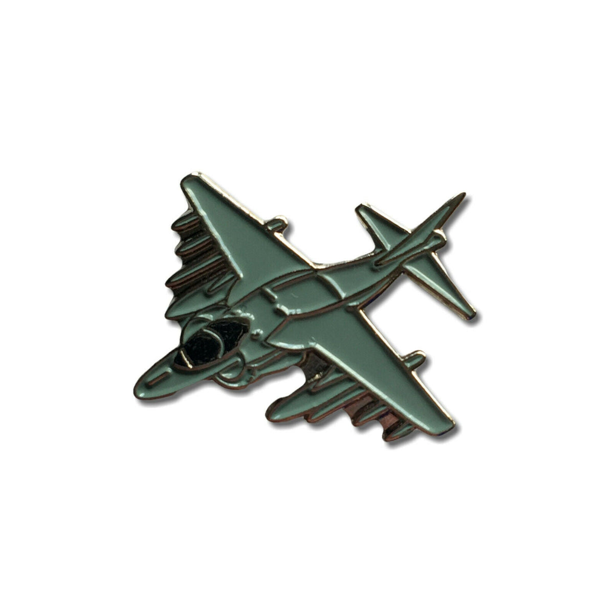 Metal & Enamel Harrier Jump Jet Pin Badge with Secure Locking Back ...