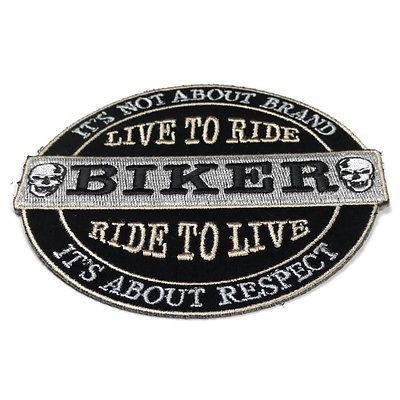 Embroidered It's Not About Brand, It's about Respect Iron on Patch ...