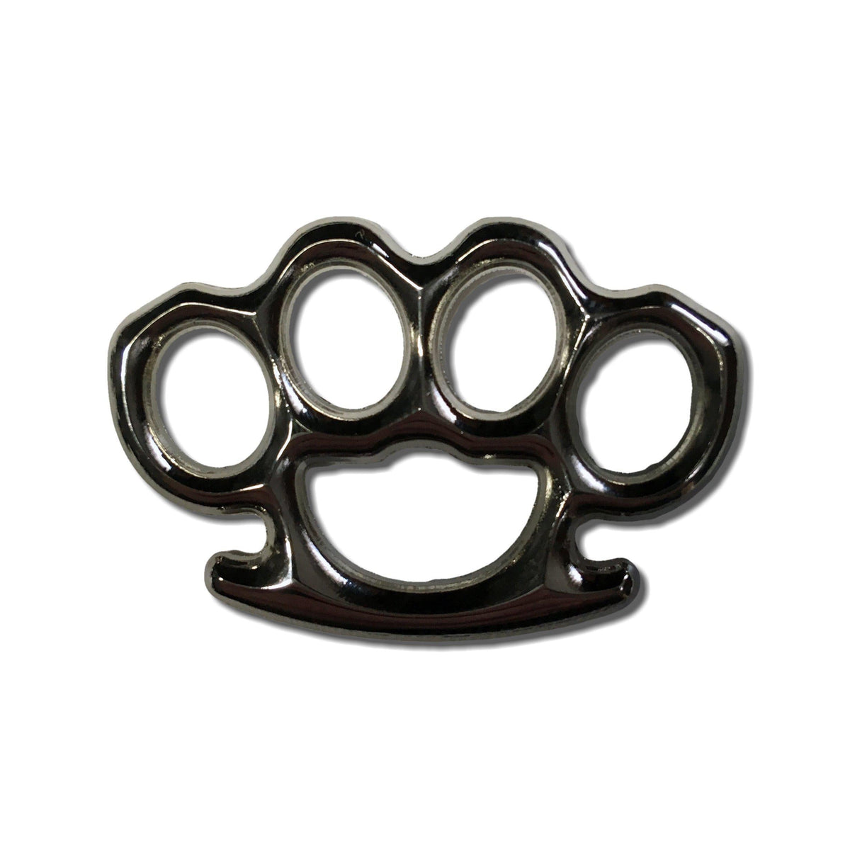 All Metal Silver Coloured Knuckles Pin Badge with Secure Locking Backs ...