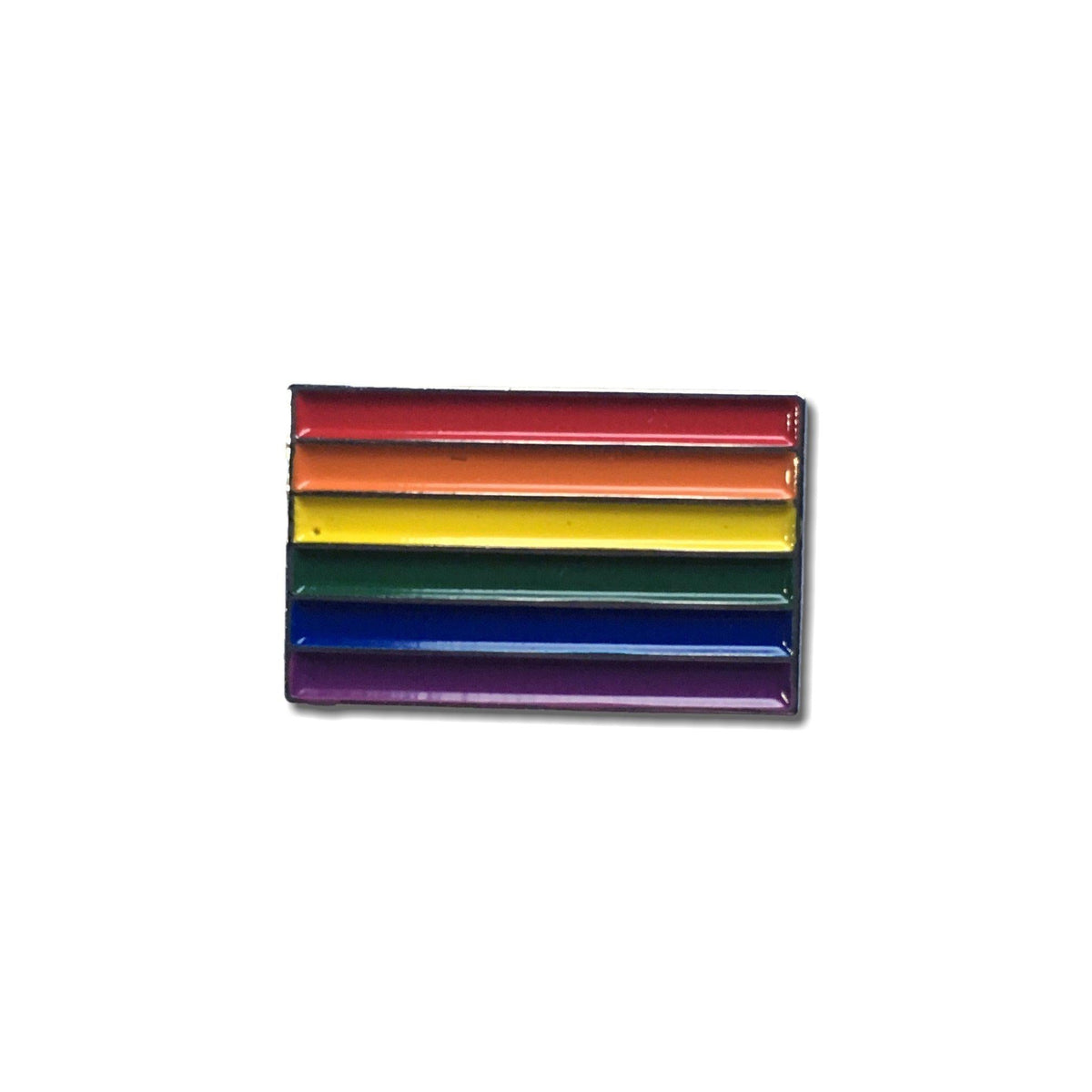 Metal & Enamel LGBT Pride Flag Pin Badge with Secure Locking Back ...