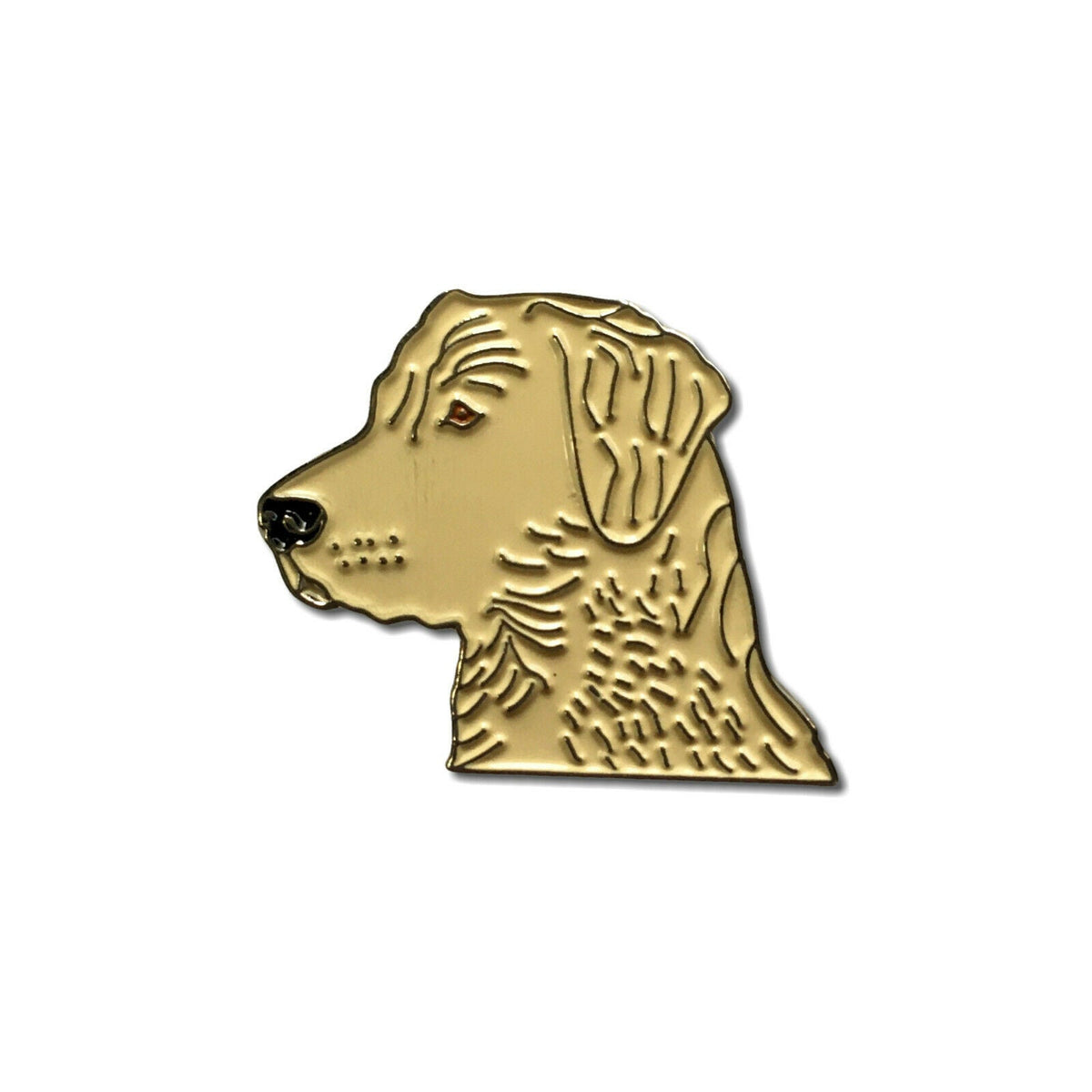 Metal & Enamel Labrador Pin Badge with Secure Locking Back – PATCHERS