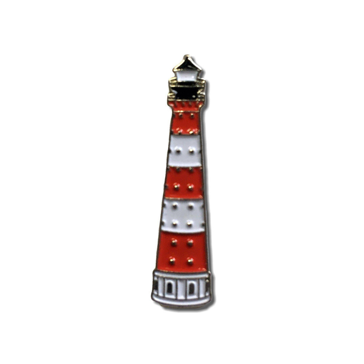 Metal & Enamel Lighthouse Pin Badge with Secure Locking Back – PATCHERS