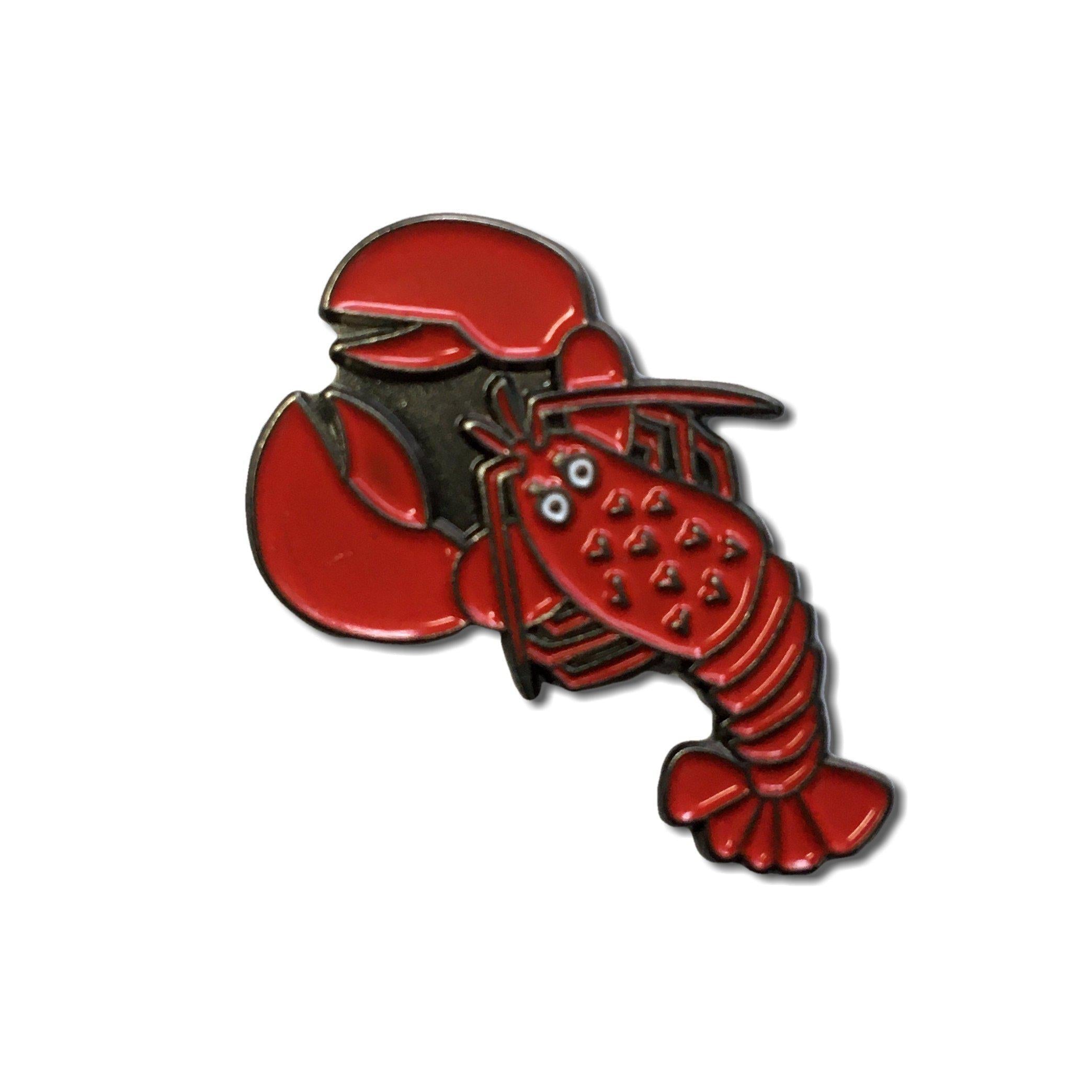 Metal & Enamel Lobster Pin Badge with Secure Locking Back – PATCHERS