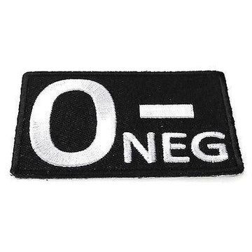 Embroidered O- Blood Type O Negative Blood Group Iron on Sew on Patch ...