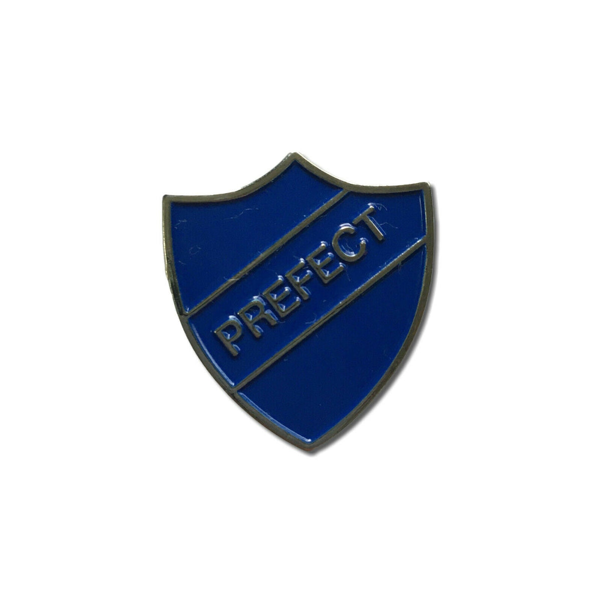 Metal & Enamel Prefect Blue Pin Badge with Secure Locking Back – PATCHERS