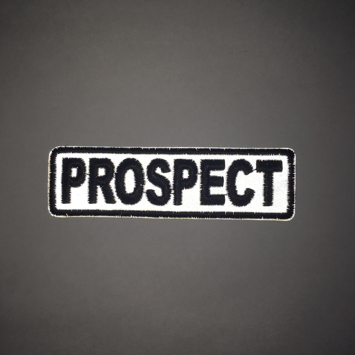 Embroidered Prospect Reflective Iron on Sew on Patch – PATCHERS
