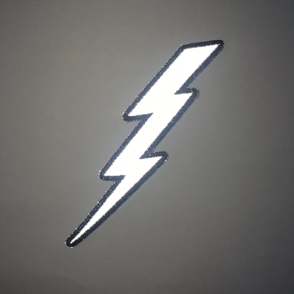 Embroidered Reflective Lightning Bolt Left Iron on Sew on Patch – PATCHERS