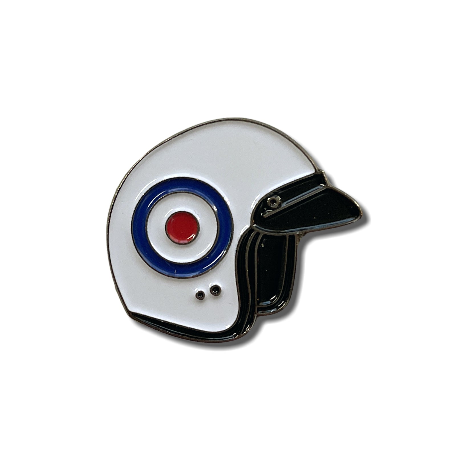 Metal & Enamel Roundel Helmet Pin Badge with Secure Locking Back – PATCHERS