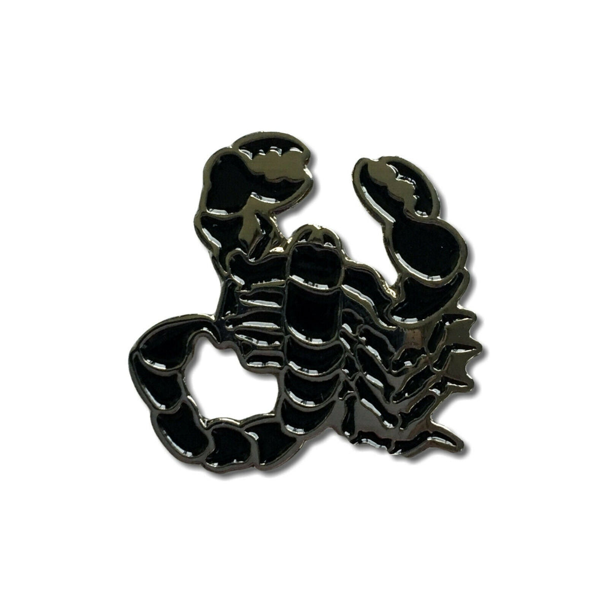 Metal & Enamel Scorpion Pin Badge with Secure Locking Back – PATCHERS