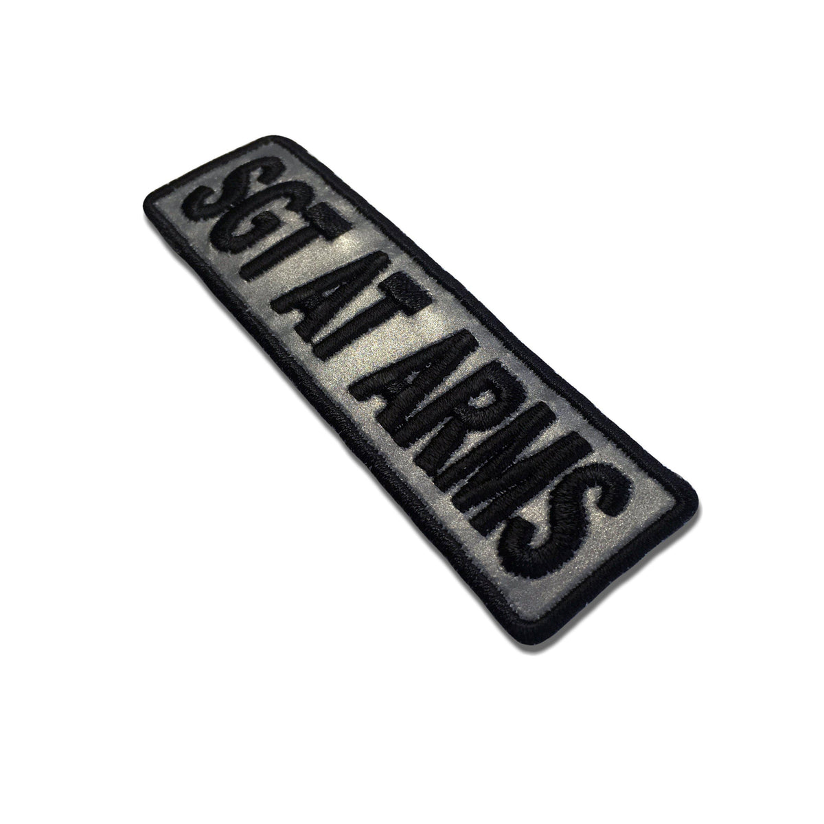 Embroidered Sgt At Arms Reflective Iron on Sew on Patch – PATCHERS