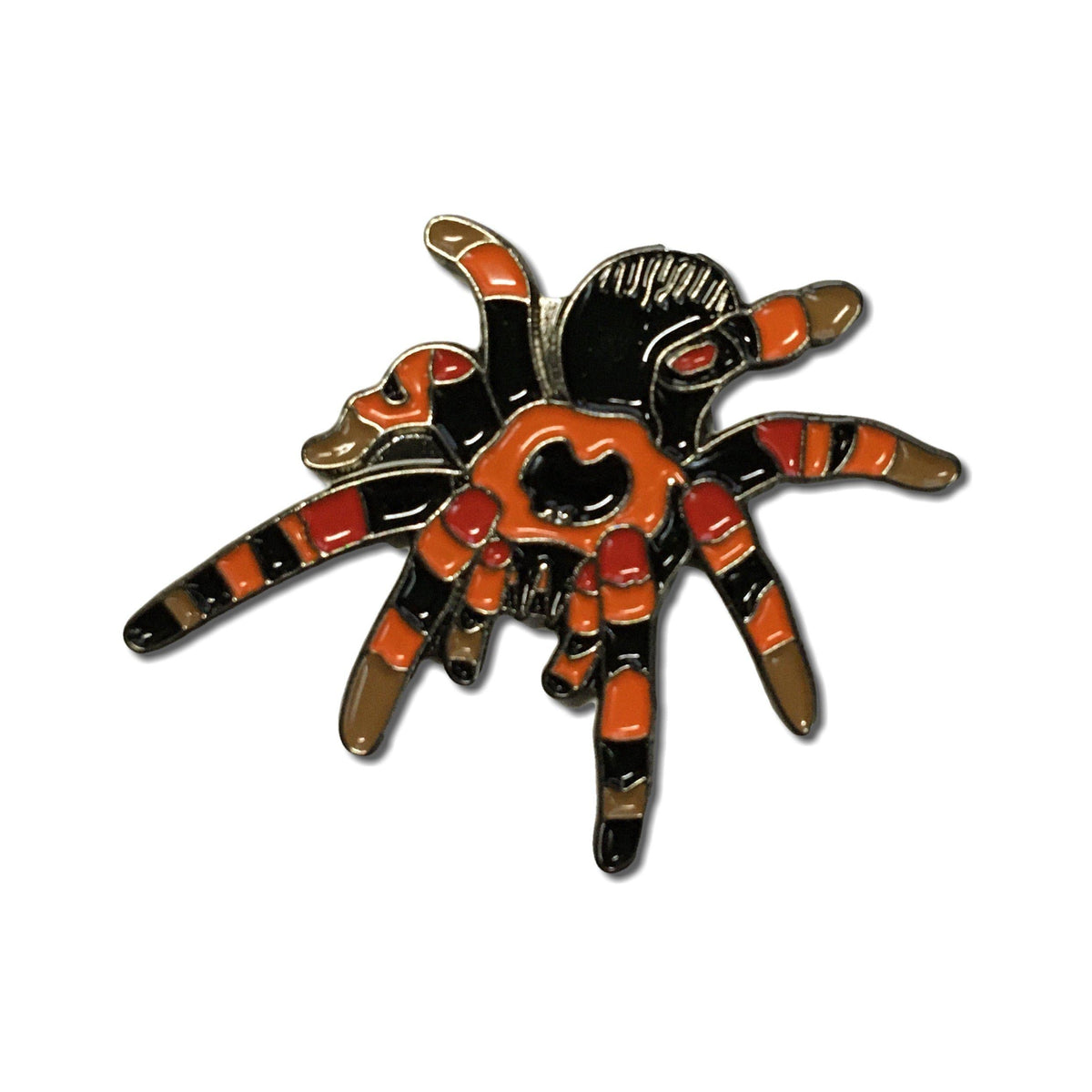 Quality Metal & Enamel Tarantula Pin Badge with Secure Locking Back ...