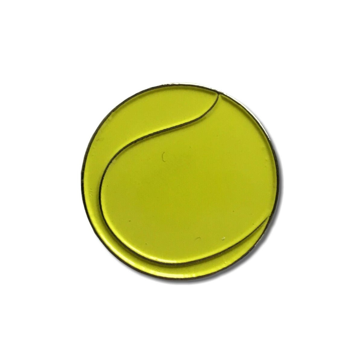 Metal & Enamel Tennis Ball Pin Badge with Secure Locking Back – PATCHERS