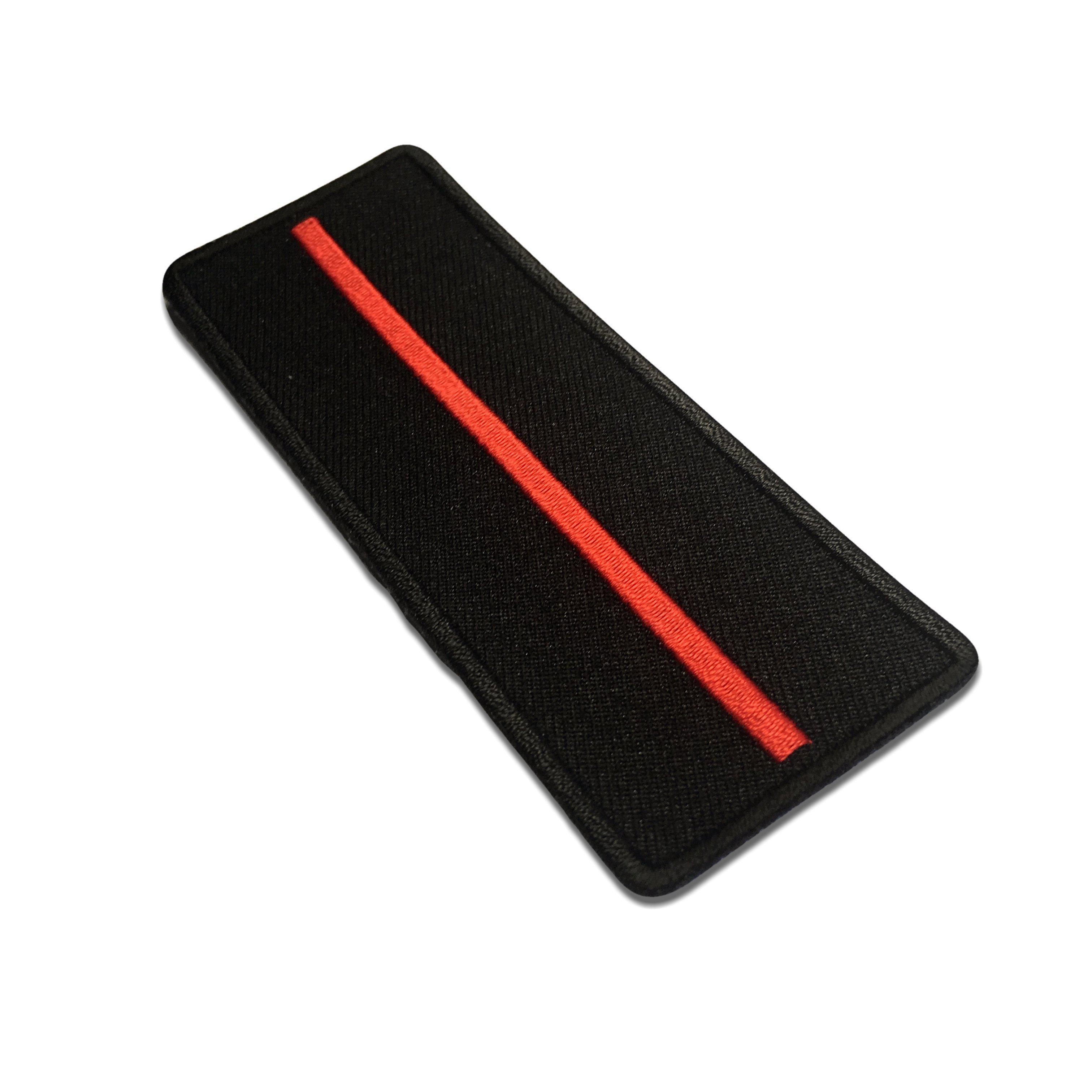 Embroidered Thin Red Line Firefighters Iron on Sew on Patch – PATCHERS