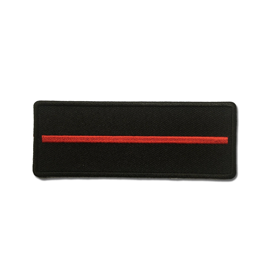 Embroidered Thin Red Line Firefighters Iron on Sew on Patch – PATCHERS