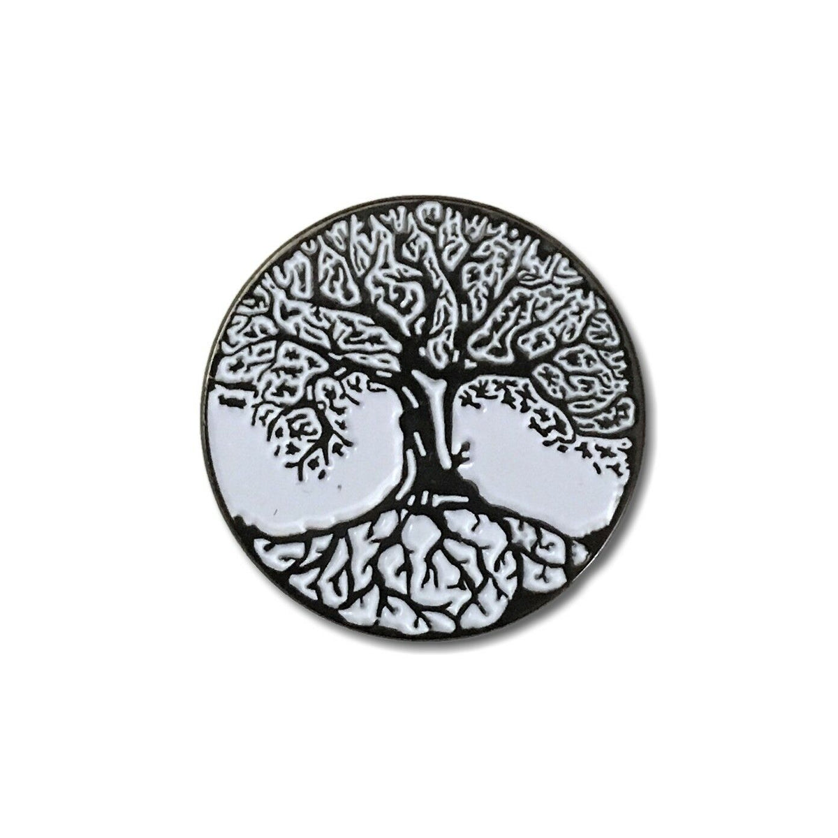 Quality Metal & Enamel Tree of Life Pin Badge with Secure Locking Back ...
