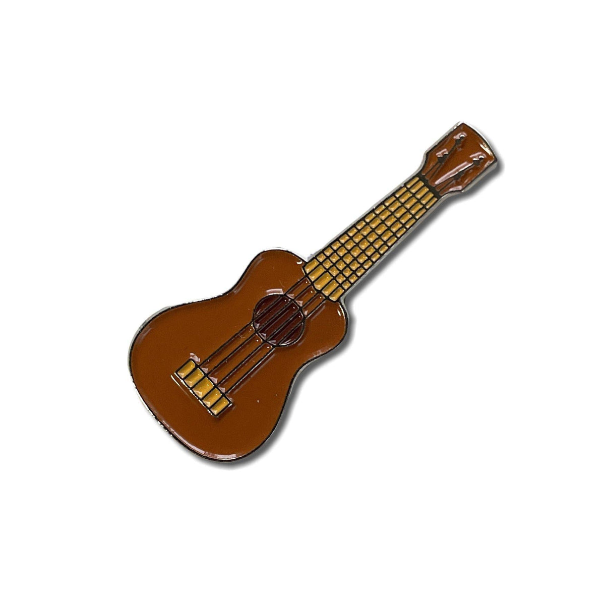 Metal & Enamel Ukulele Pin Badge with Secure Locking Back – PATCHERS