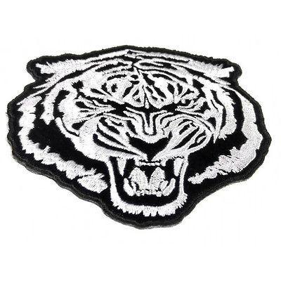 Embroidered White Baron Tiger Iron on Sew on Patch – PATCHERS