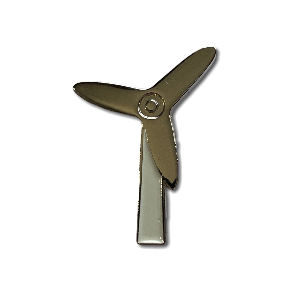 Metal & Enamel Wind Turbine Pin Badge with Secure Locking Back – PATCHERS